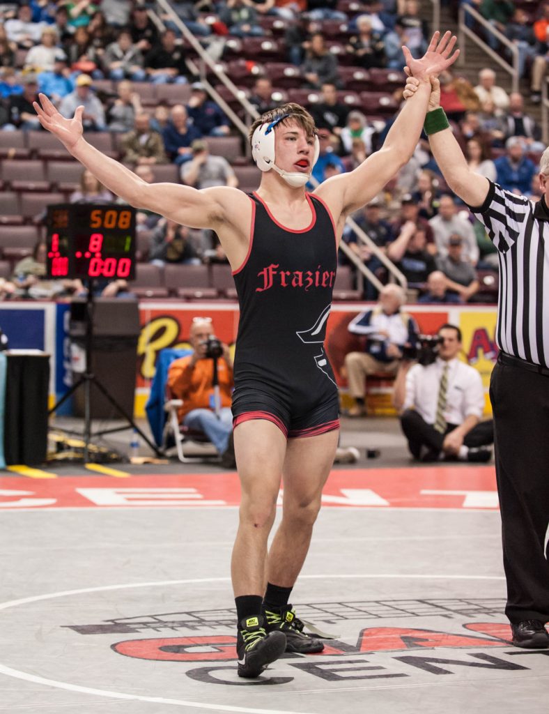 Lawrence wins Frazier’s first state wrestling gold - Herald-Standard